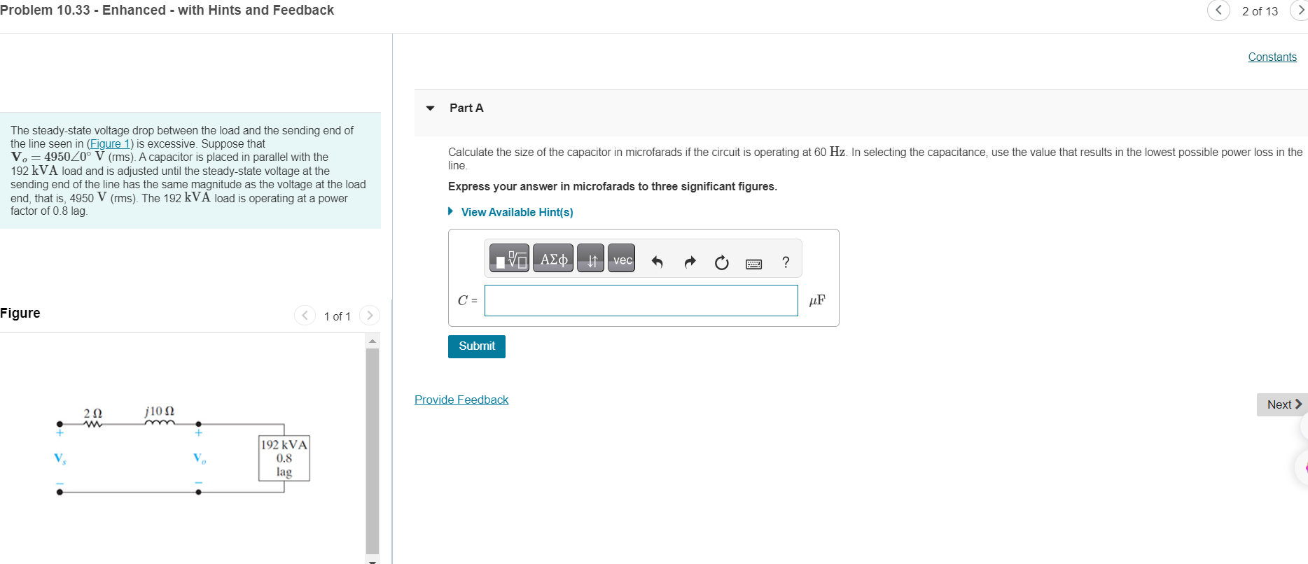 Solved The steady-state voltage drop between the load and | Chegg.com