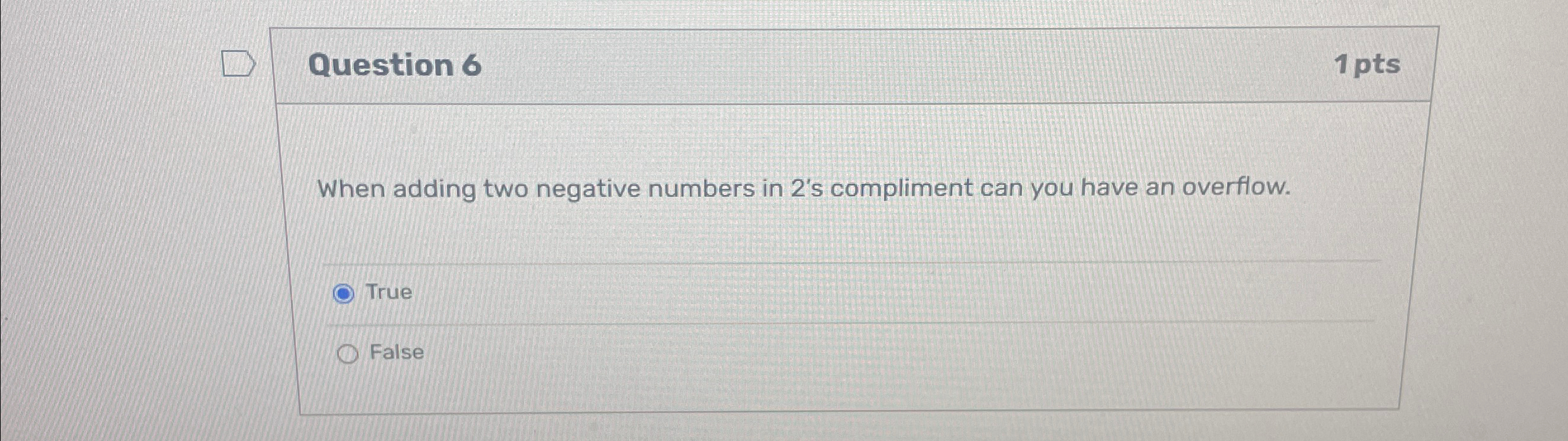 Solved Question 61 ﻿ptsWhen adding two negative numbers in | Chegg.com