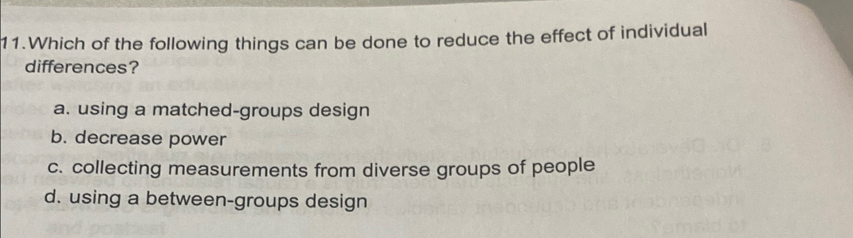 Solved Which of the following things can be done to reduce | Chegg.com
