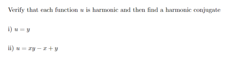 Solved Verify that each function u ﻿is harmonic and then | Chegg.com