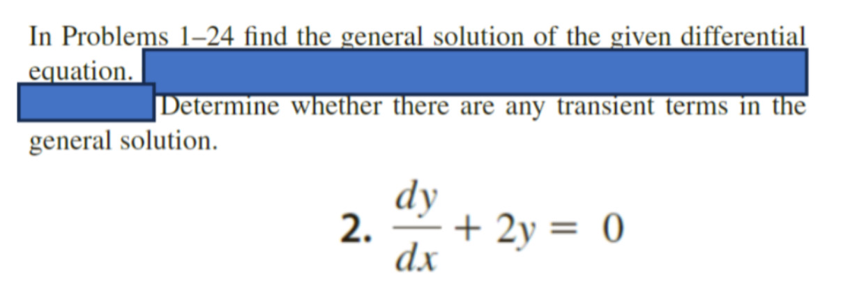 In Problems 1-24 ﻿find the general solution of the | Chegg.com