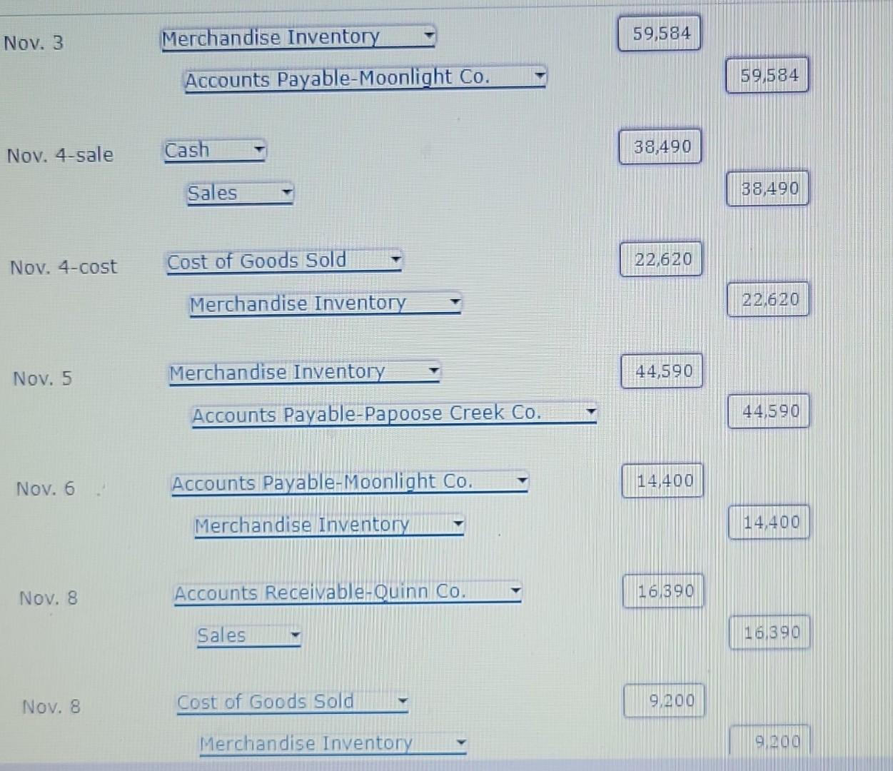 Solved he following were selected from among the | Chegg.com