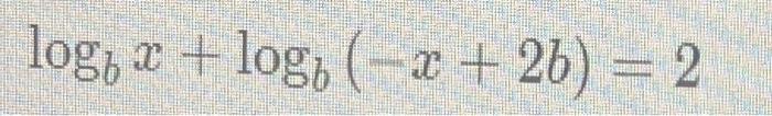 Solved logy x + logo (-x + 26) = 2 | Chegg.com