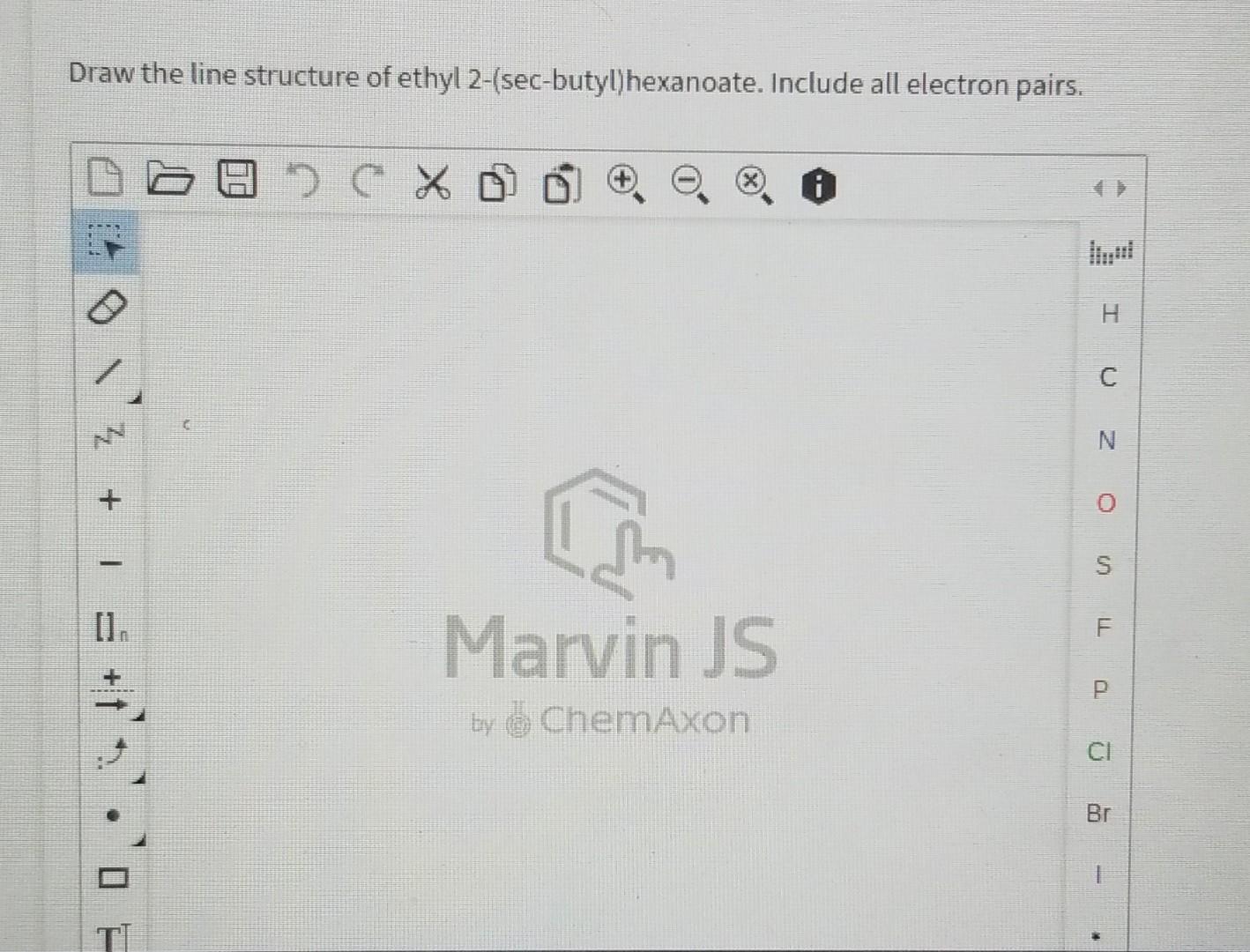 Solved Draw the line structure of ethyl | Chegg.com