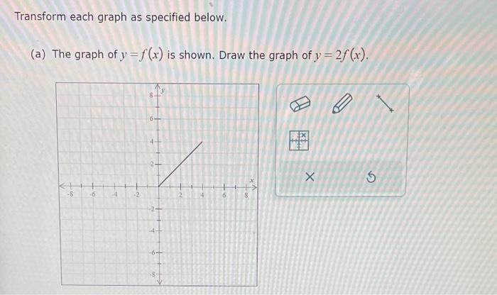 Solved Transform Each Graph As Specified Below A The 