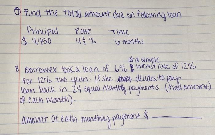 Solved Find the interest Principal Rate of interest Time in | Chegg.com