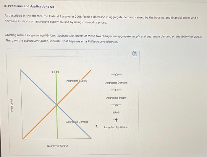 Solved 8. Problems and Applications Q8 As described in the | Chegg.com