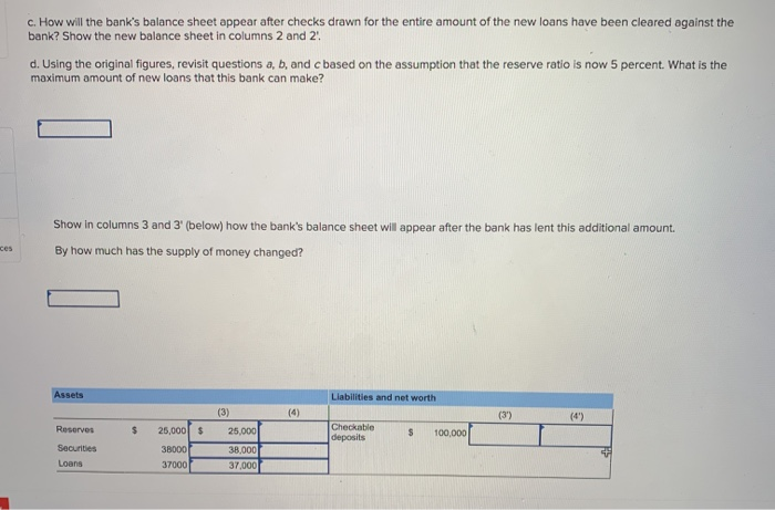 Solved Suppose that Big Bucks Bank has the simplified | Chegg.com
