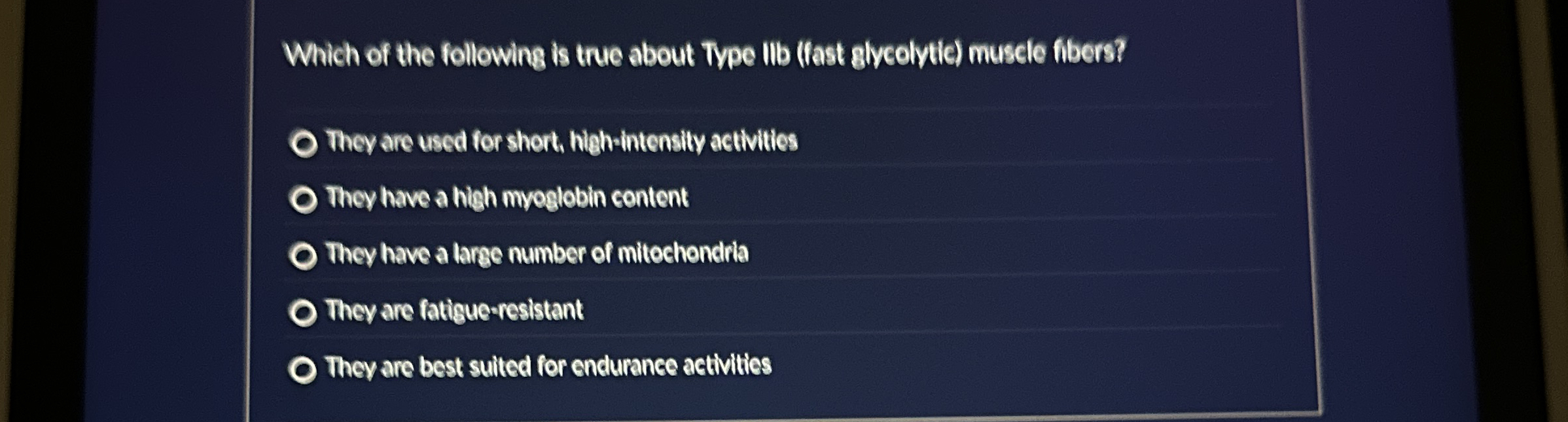 Solved Which of the following is true about Type Ilb (fast | Chegg.com