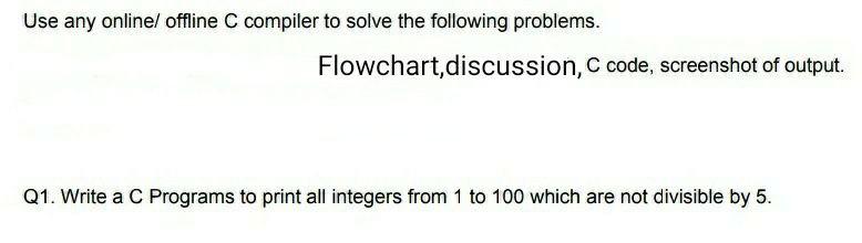 Solved Use any onlinel offline C compiler to solve the | Chegg.com