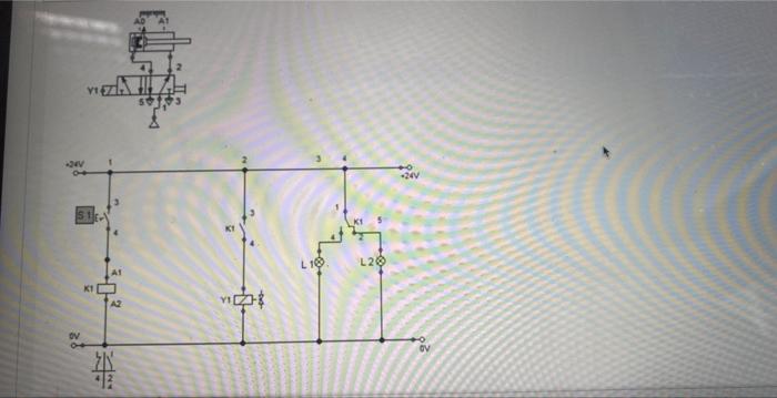 Solved What is the state of the cylinder, Lamp1 (L1) and | Chegg.com