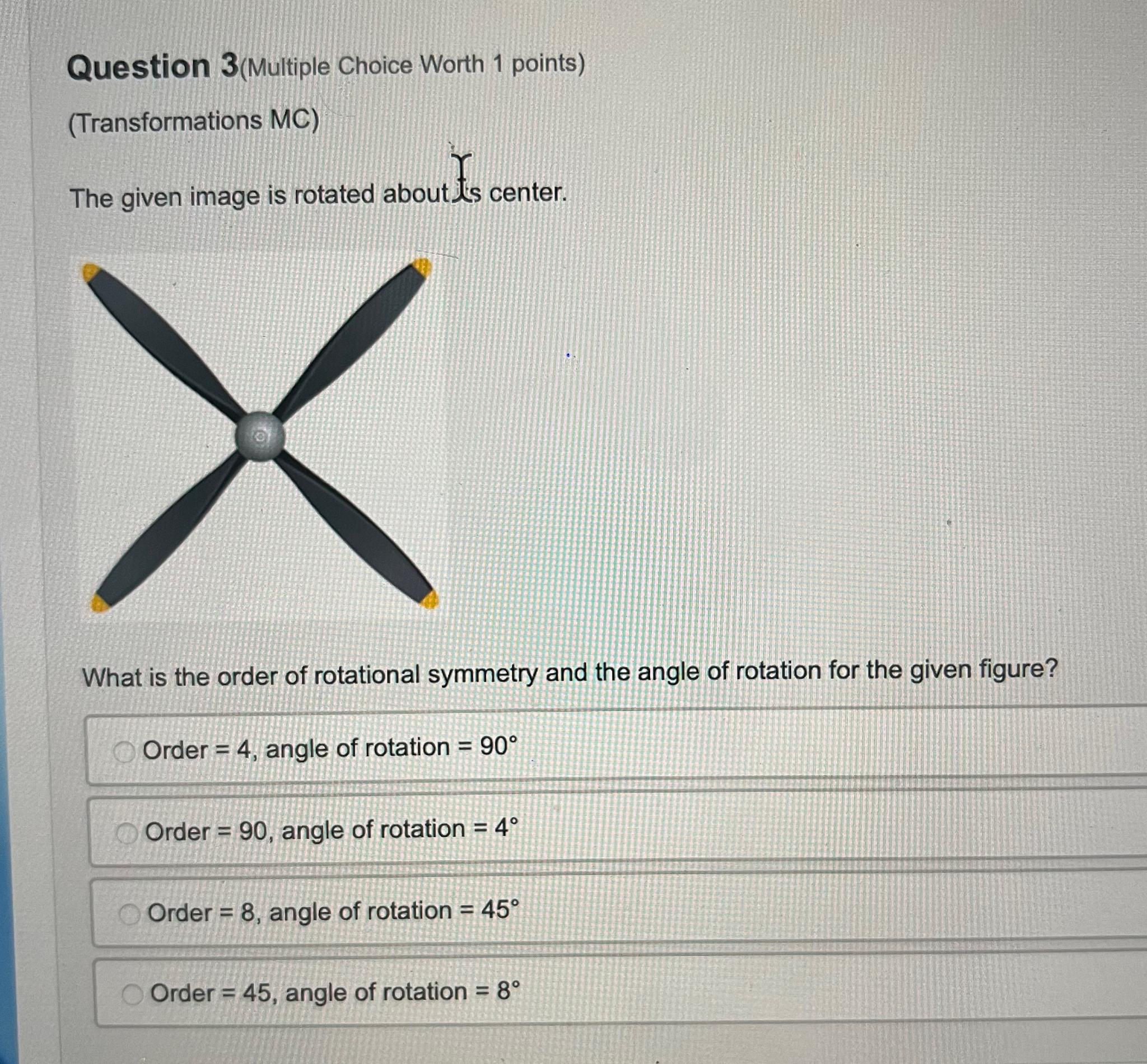 Solved Question 3(Multiple Choice Worth 1 | Chegg.com