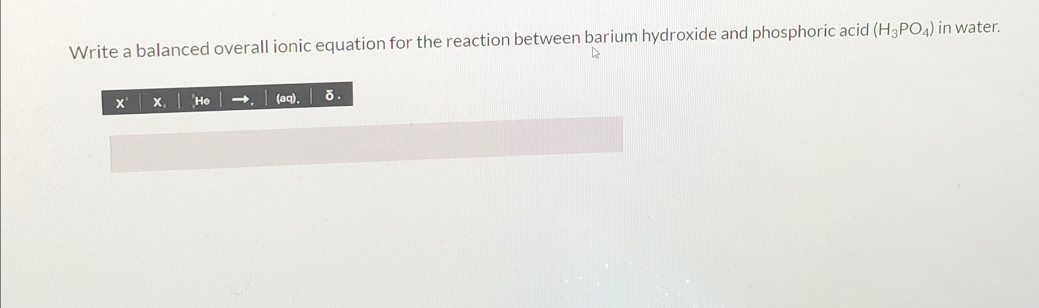 Solved Write a balanced overall ionic equation for the | Chegg.com