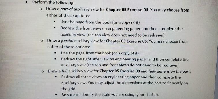 Solved AUXILIARY VIEWS NAME: CHAPTER OS EXERCISE 04 DATE: 15 | Chegg.com