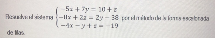 Solved solve the system by the method of the staggered form | Chegg.com