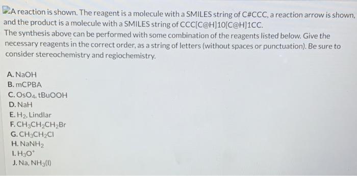 How would you go about reading the smiles string and | Chegg.com