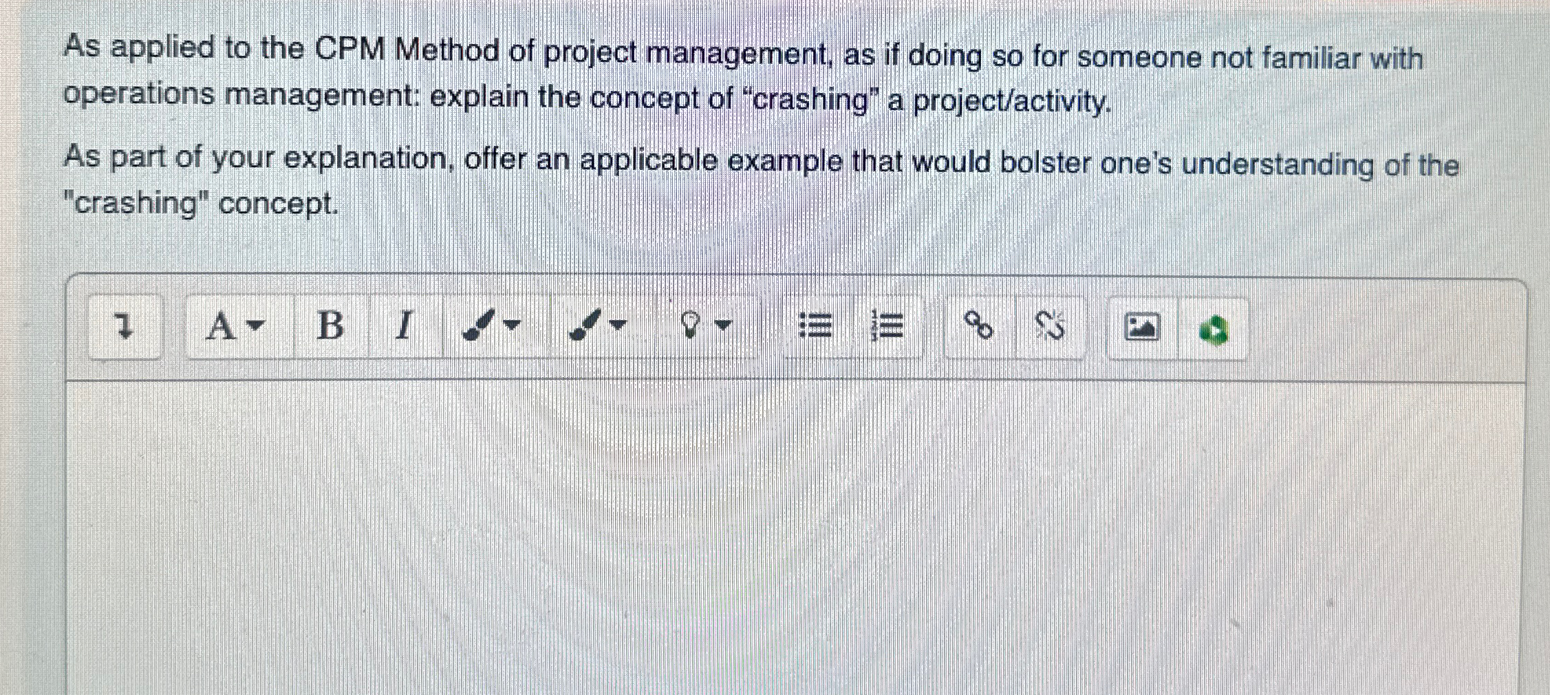 Solved As applied to the CPM Method of project management, | Chegg.com