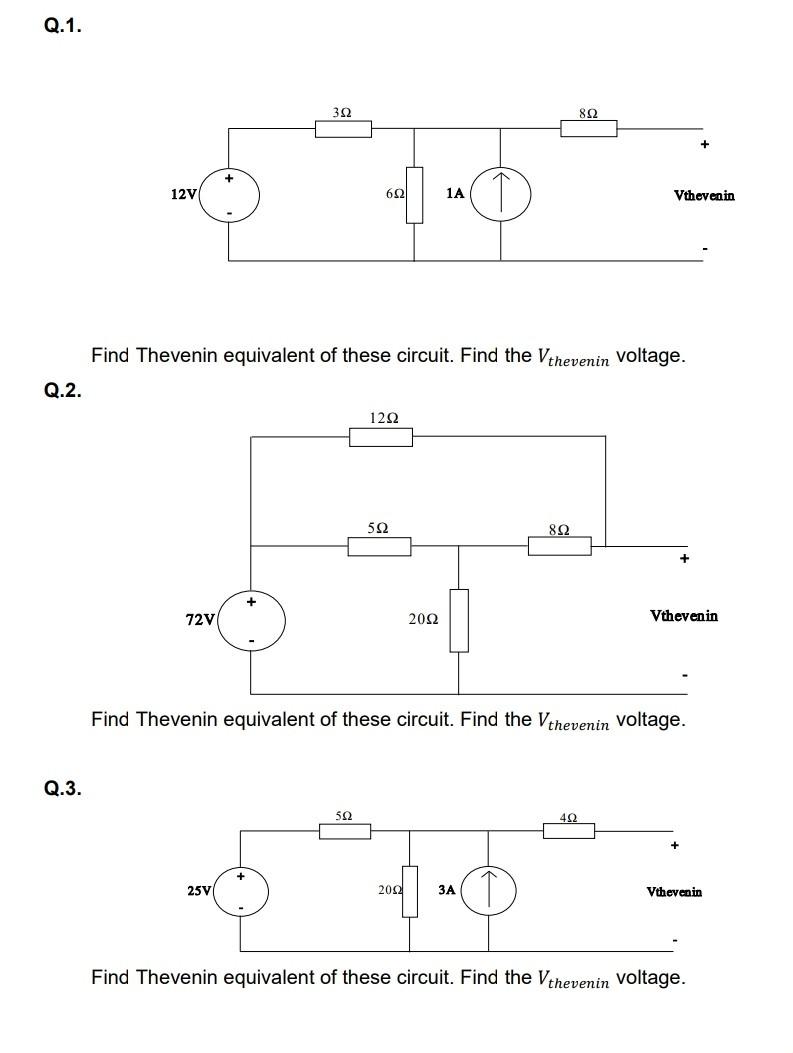 Solved Find Thevenin equivalent of these circuit. Find the | Chegg.com Solved Find Thevenin equivalent of these circuit. Find the | Chegg.com
