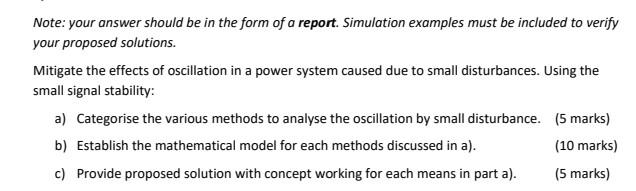 Solved Note: your answer should be in the form of a report. | Chegg.com