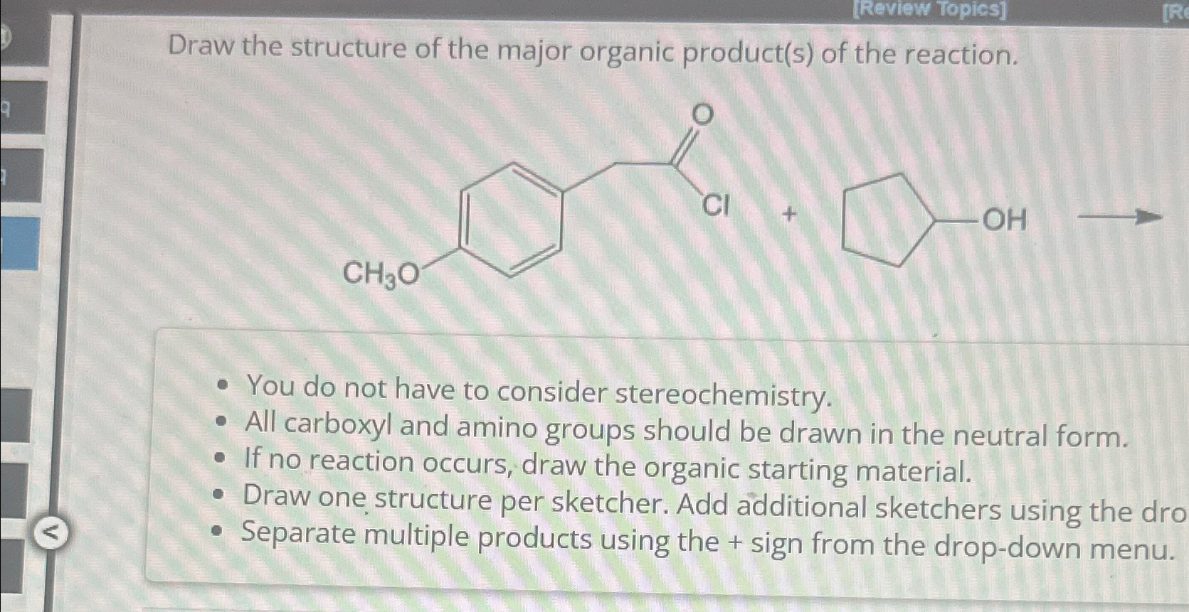 Solved Draw the structure of the major organic product(s) | Chegg.com