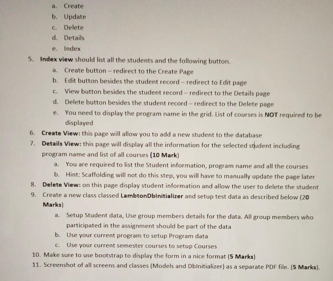Solved CSD-3354: Programming C# .NET Assignment #2 - Student | Chegg.com