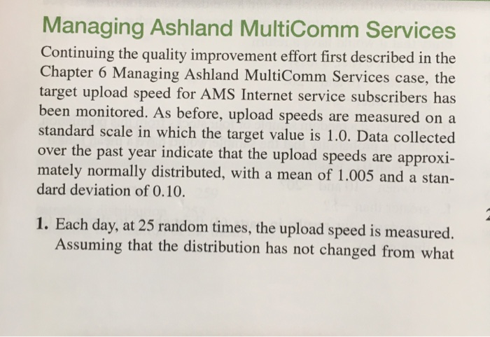 Solved Managing Ashland MultiComm Services Continuing the | Chegg.com