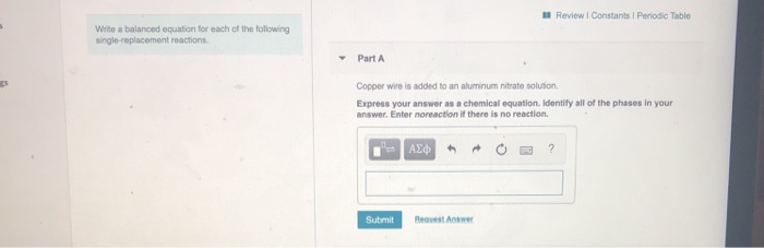 Solved Review Constants Periodic Table Write a balanced | Chegg.com