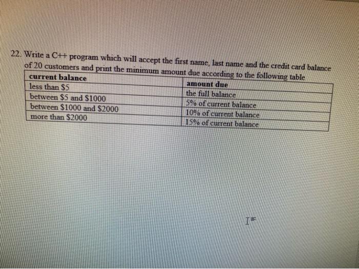 Solved 22. Write a C+ + program which will accept the first | Chegg.com