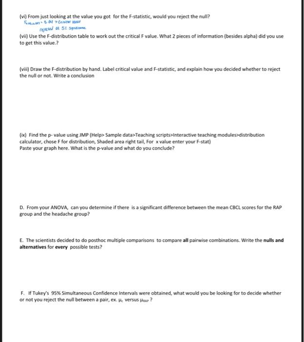 Solved 1. Psychological Profiles: Researchers wanted to | Chegg.com