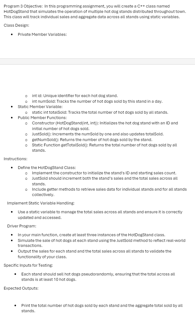 Program 3 ﻿Objective: In this programming assignment, | Chegg.com