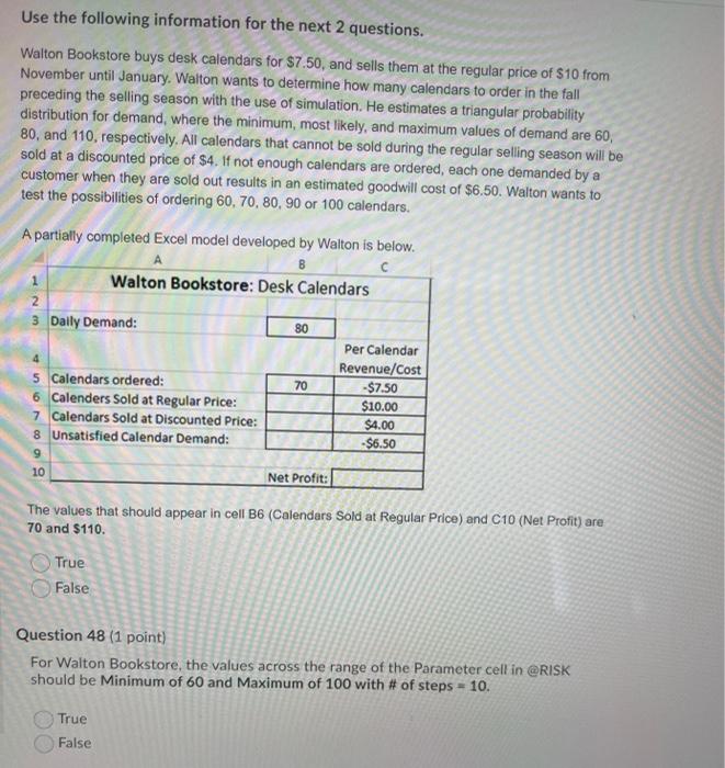 Solved Use the following information for the next 2 | Chegg.com