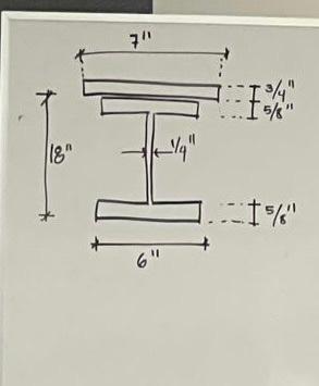Solved calculate area, inertia (Ix, iy), elastic section | Chegg.com