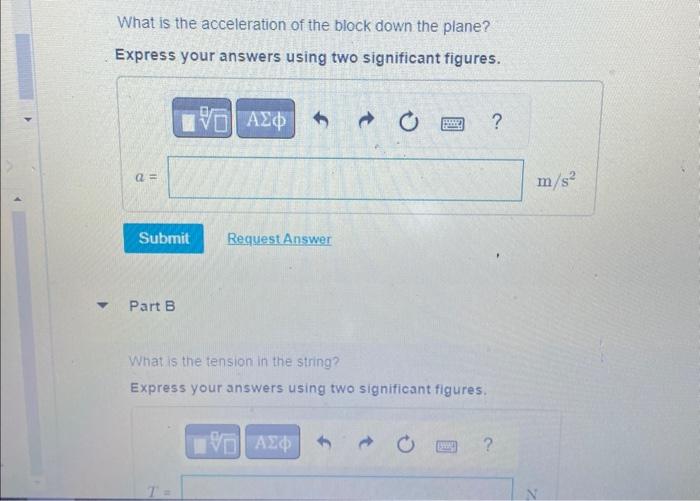 Solved A block with mass m=5.00 kg slides down a surface | Chegg.com