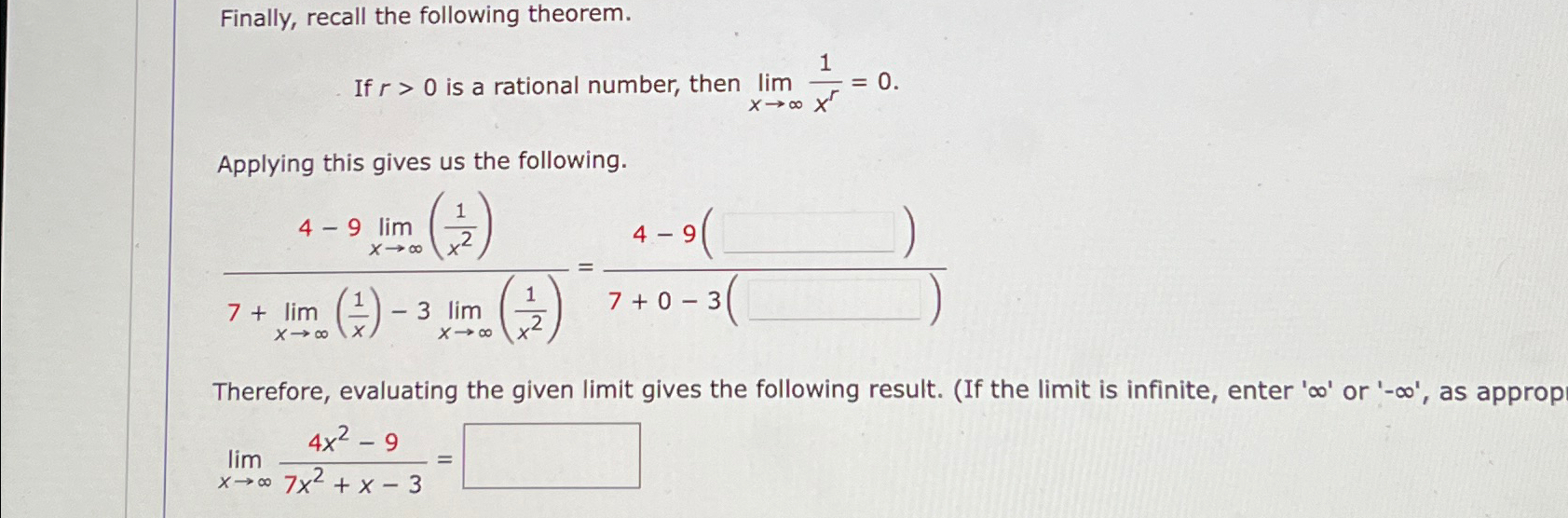 Solved Finally, recall the following theorem.If r>0 ﻿is a | Chegg.com