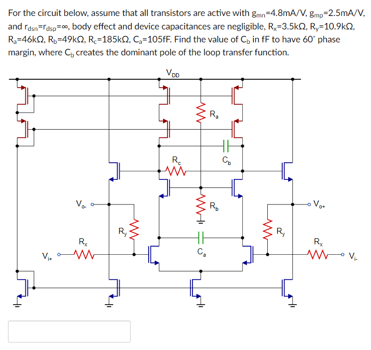 Solved For the circuit below, assume that all transistors | Chegg.com