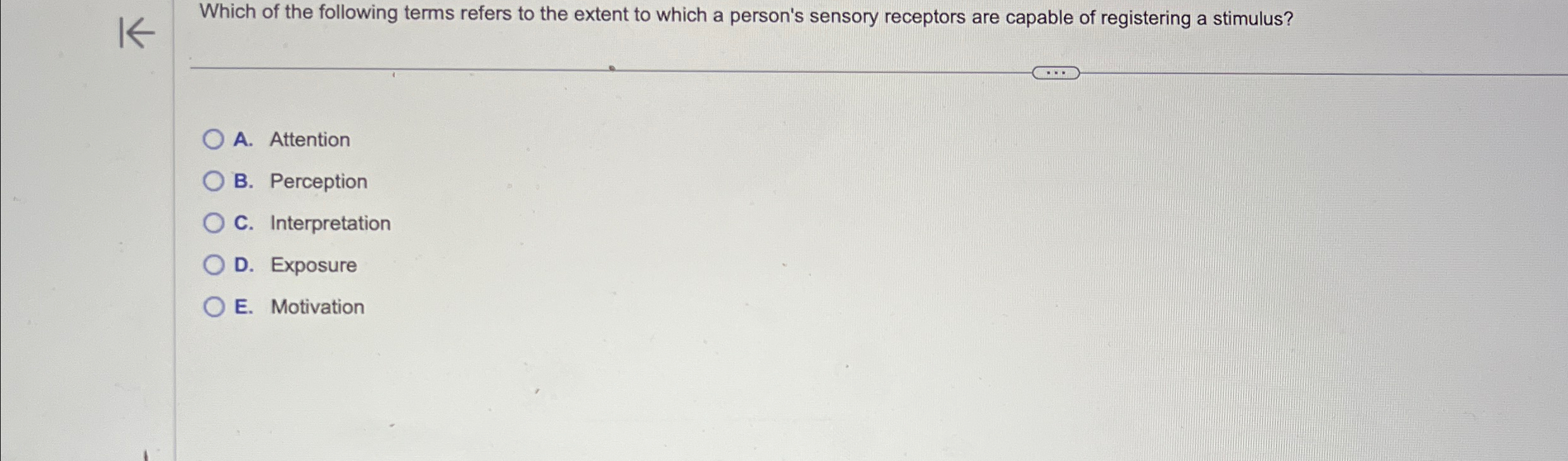 Solved Which of the following terms refers to the extent to | Chegg.com