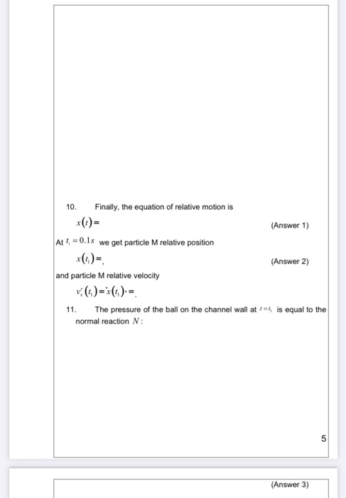 Equation of a particle motion in noninertial frame of | Chegg.com