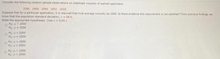 Solved Consider the following random sample observations on | Chegg.com