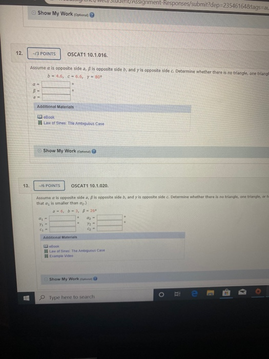 Solved - 2 POINTS OSCAT19.2.062. Given that sin(a) - and cos | Chegg.com