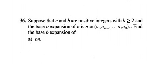 Solved 36. Suppose that n and b are positive integers with b | Chegg.com