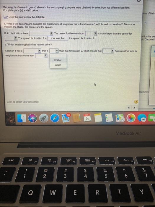 Solved The weights of coins (in grams) shown in the | Chegg.com