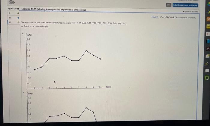a. Caniltugt o timp sories plot.Chapter 17 Assignment | Chegg.com