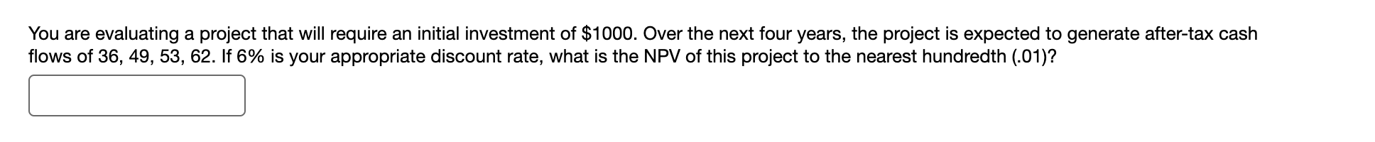 Solved You are evaluating a project that will require an | Chegg.com