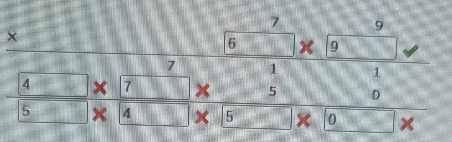 Solved Find the missing digits by a means other than | Chegg.com