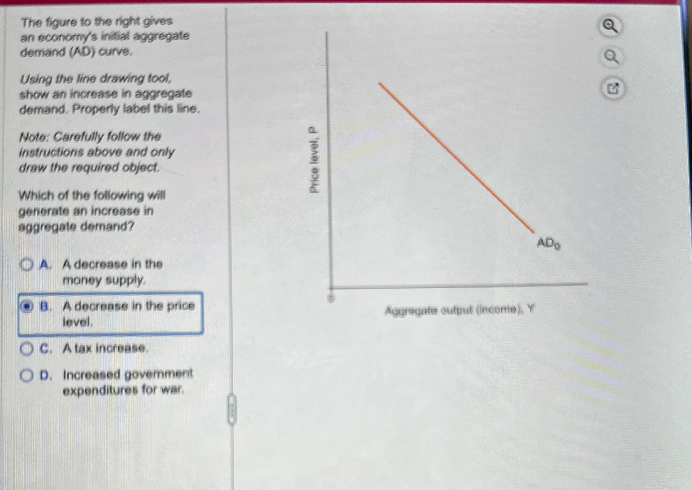 Solved The figure to the right gives an economy's initial | Chegg.com