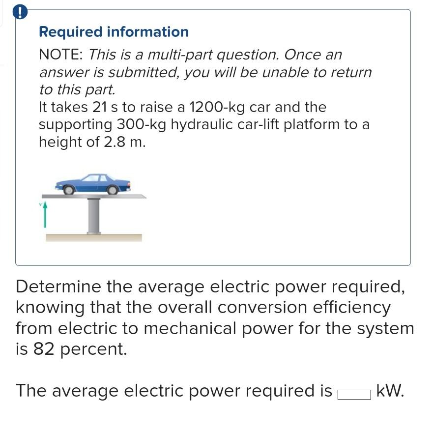 Solved Required information NOTE: This is a multi-part | Chegg.com