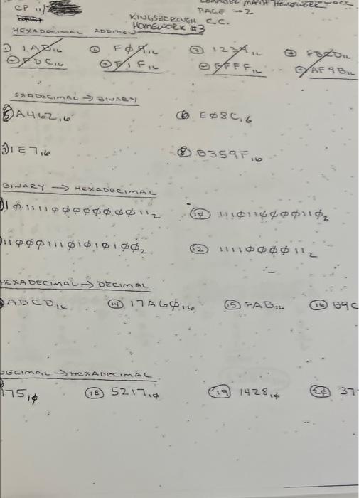 Solved CP HEXADE MOMEbecs PAGE 2 KIJ,53C ELOG.C. Homewol 2 | Chegg.com