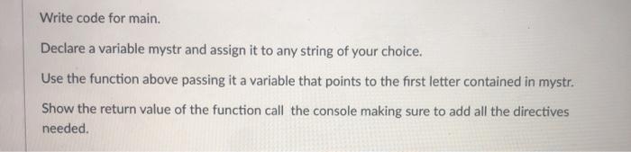 Solved Write code to define a function as follows: 1. | Chegg.com