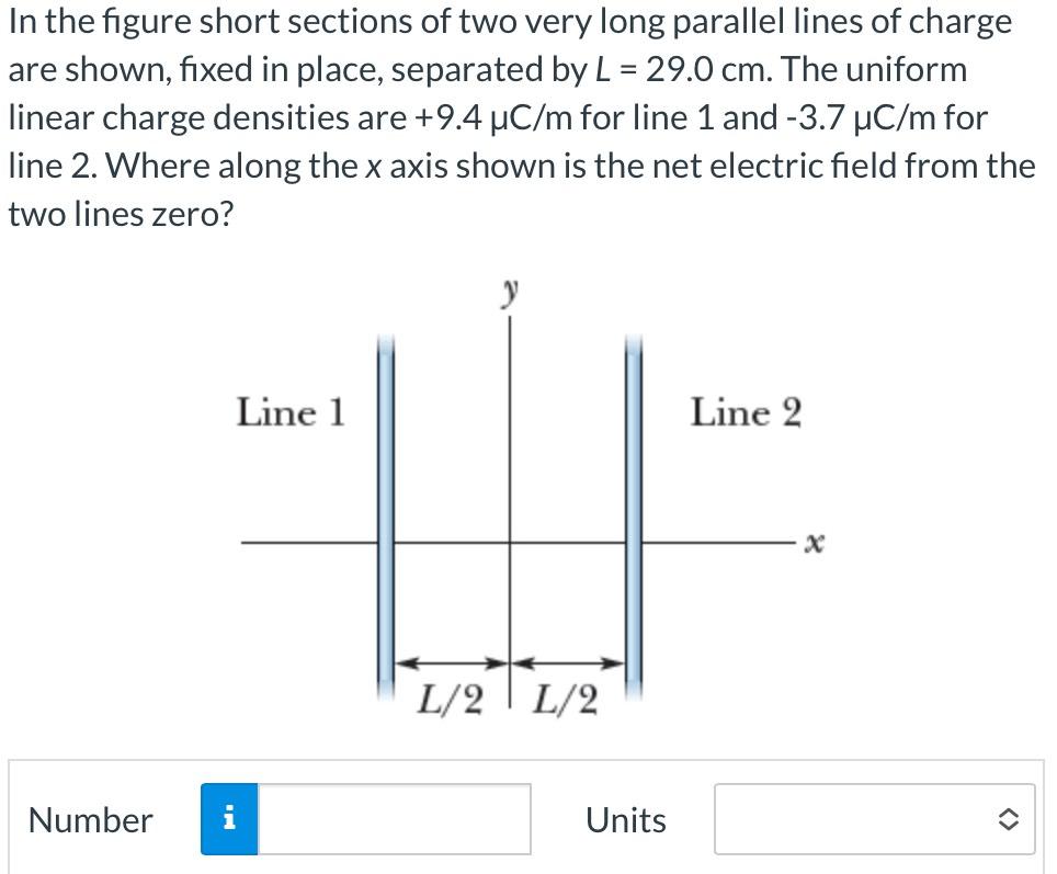 Solved In the figure short sections of two very long | Chegg.com