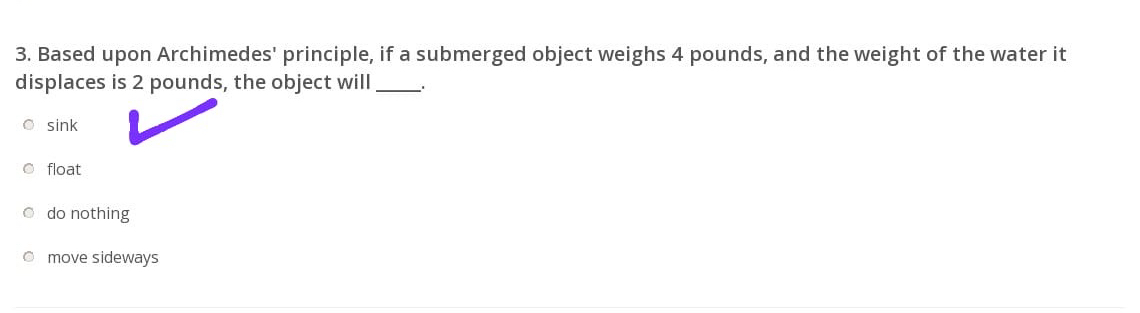 Solved Based upon Archimedes' principle, if a submerged | Chegg.com